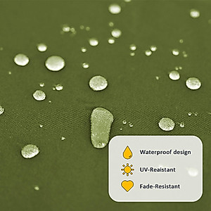 HPNSOTDR Outdoor Bench Cushion 48 inch, Patio Outdoor Bench Cushion Outdoor, Patio Furniture Chair Cushion Bench Pad, Porch Swing Cushion with Ties, 48 * 18 * 3inch, Green