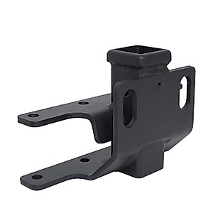 u-Box Wrangler 2in Standard Receiver Hitch Towing Rear Trailer Black for 07-18 Jeep JK Wrangler Rear Bumper