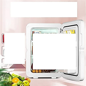 YAARN Small Fridge for Bedroom Refrigerator Small Mini Refrigerator 22L Household Cosmetics Dual-use Refrigerator Heating and Cooling Refrigerator