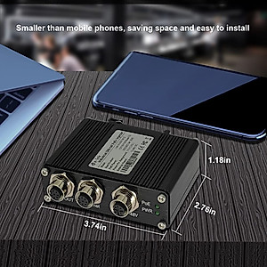 Industrial M12 PoE Injector Gigabit Hardened PoE+ Injector, PoE at 802.3af/at 30W, 10/100/1000Mbps M12 A-Code PoE Adapter 12-48V DC DIN Rail/Wall Mount Waterproof Outdoor PoE Adaptor