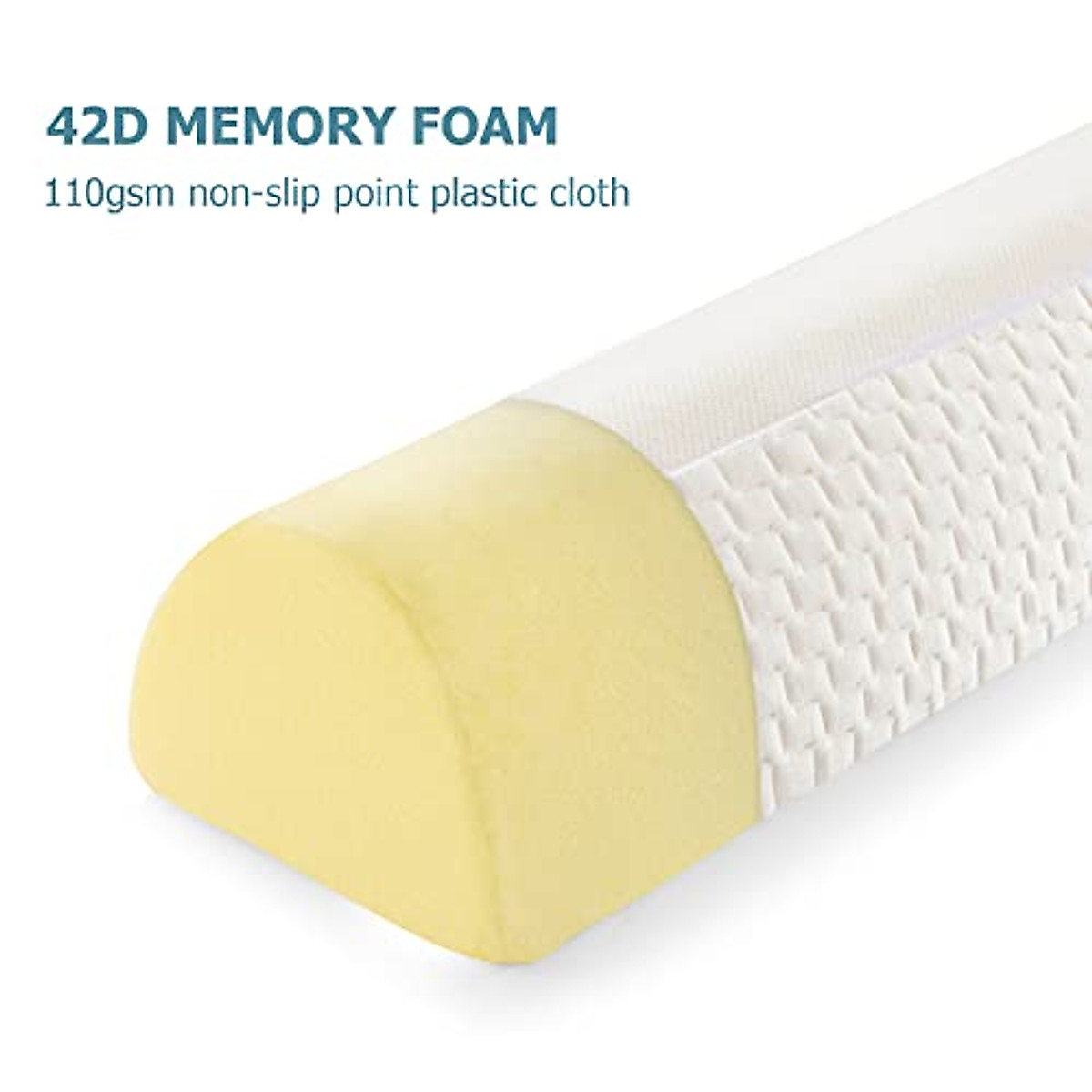 UBBCARE Bed Rail for Toddlers, Memory Foam Safety Rail Guard, Non-Slip Hypoallergenic Washable Cover, Rails Guard for Baby, and Seniors, Fit for Twin, Full, Queen Size Beds