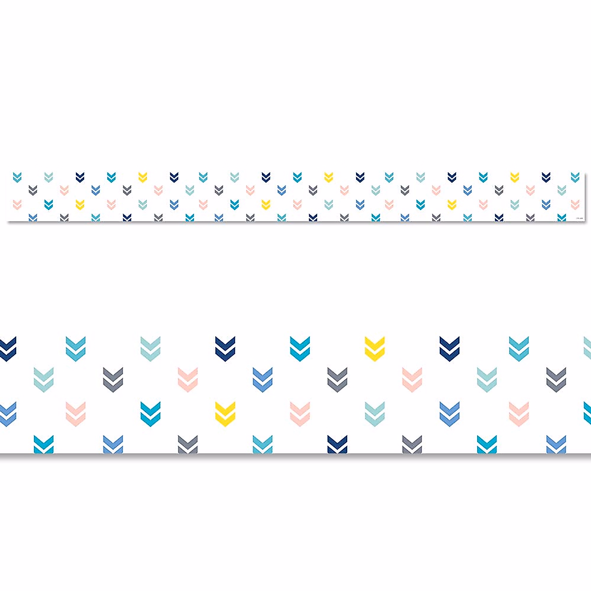 Creative Teaching Press Calm & Cool Colorful Mini Chevrons Border, CTP 8679, Multicolored