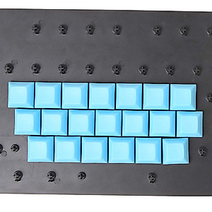 Y-QUARTER PBT Keycaps DSA 1u Blank Printed Keycaps for Gaming Mechanical Keyboard,Suit for Game Lover Gifts, Multicoloured, one size
