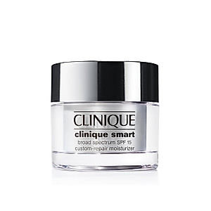 Clinique Smart Broad Spectrum SPF 15 Custom Repair Daily Face Moisturizer For Combination Oily Skin Types | Anti-Aging + Hydrating, 1.7 Fl Oz