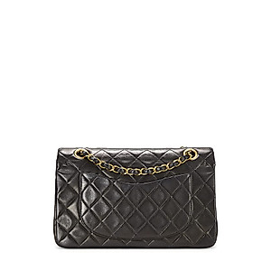 CHANEL, Pre-Loved Black Quilted Lambskin Classic Double Flap Small, Black