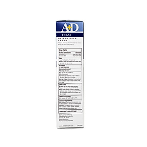 A+D Diaper Rash Cream, Dimethicone Zinc Oxide Cream, 4 oz (113 g) (Pack of 1) by A&D