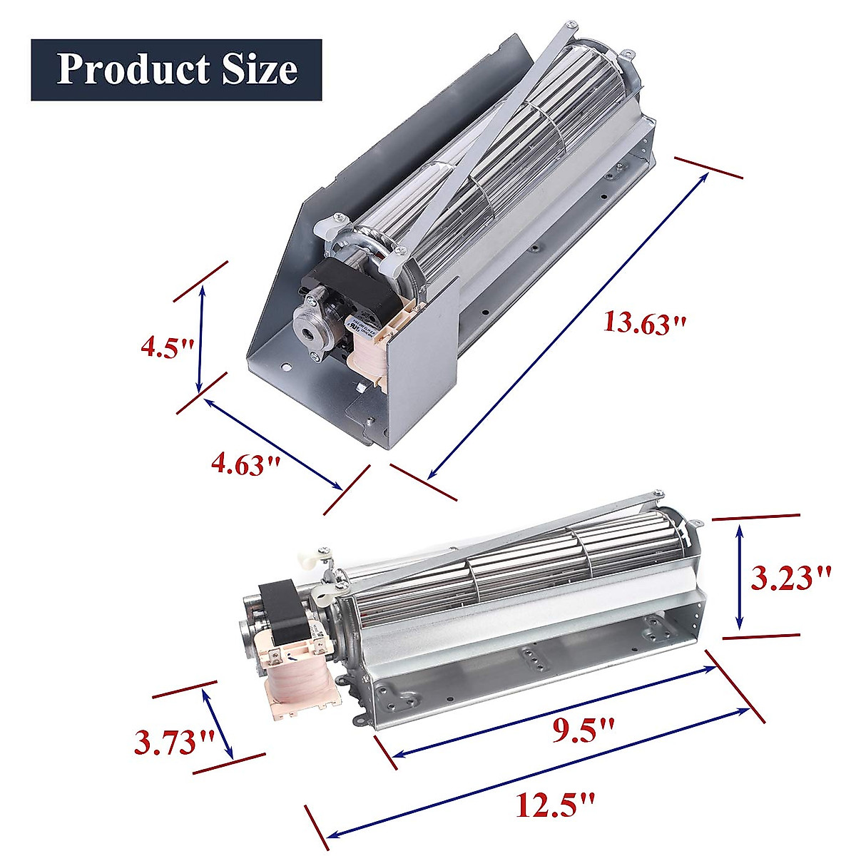 Replacement Fireplace Blower Fan Kit for Superior, Lennox, Astria Fireplaces, FBK-100 Fireplace Blower Kit, FBK100 80l84 Blower Kit, Blower for Lennox mpd3530cnm lmdv3530cnm, Superior bc-36 Fireplace