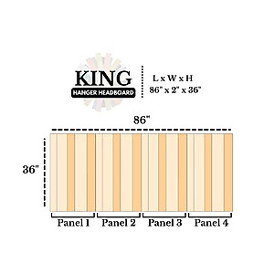 Barn Walls Graywash Headboard, Farmhouse Design, Wood Headboard Wash Finish, Floating Panels, Wall Mount, Adjustable Height, Easy Assembly, King Size