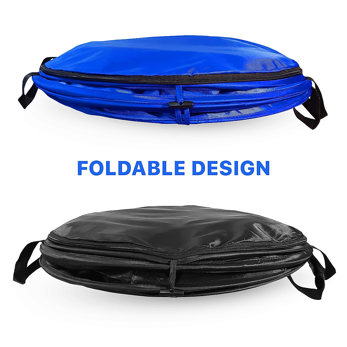 Gigco21 Gig Collections Large Durable Waterproof Combo pop up Recycle and Trash Collapsible Garbage containers, cans with Zipper Cover Great for Outdoor Indoor use -Camping, Party, Backyard, Beach