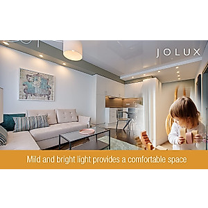 Jolux LED Stick Light Bulbs, Enclosed Fixture Rated,60W Equivalent, 5000K Daylight, 800 Lumen,Medium Screw Base E26 led Bulbs,Non-Dimmable,6 Count (Pack of 1)…