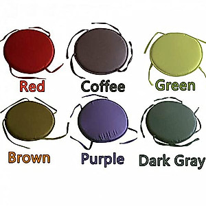Indoor Outdoor Chair Cushions Seat Cushion Round Chair Cushions with Ties, Round Chair Pads for Dining Chairs, Bar Stool Cushions Bistro Chair Cushions Set for Patio Garden Home Kitchen