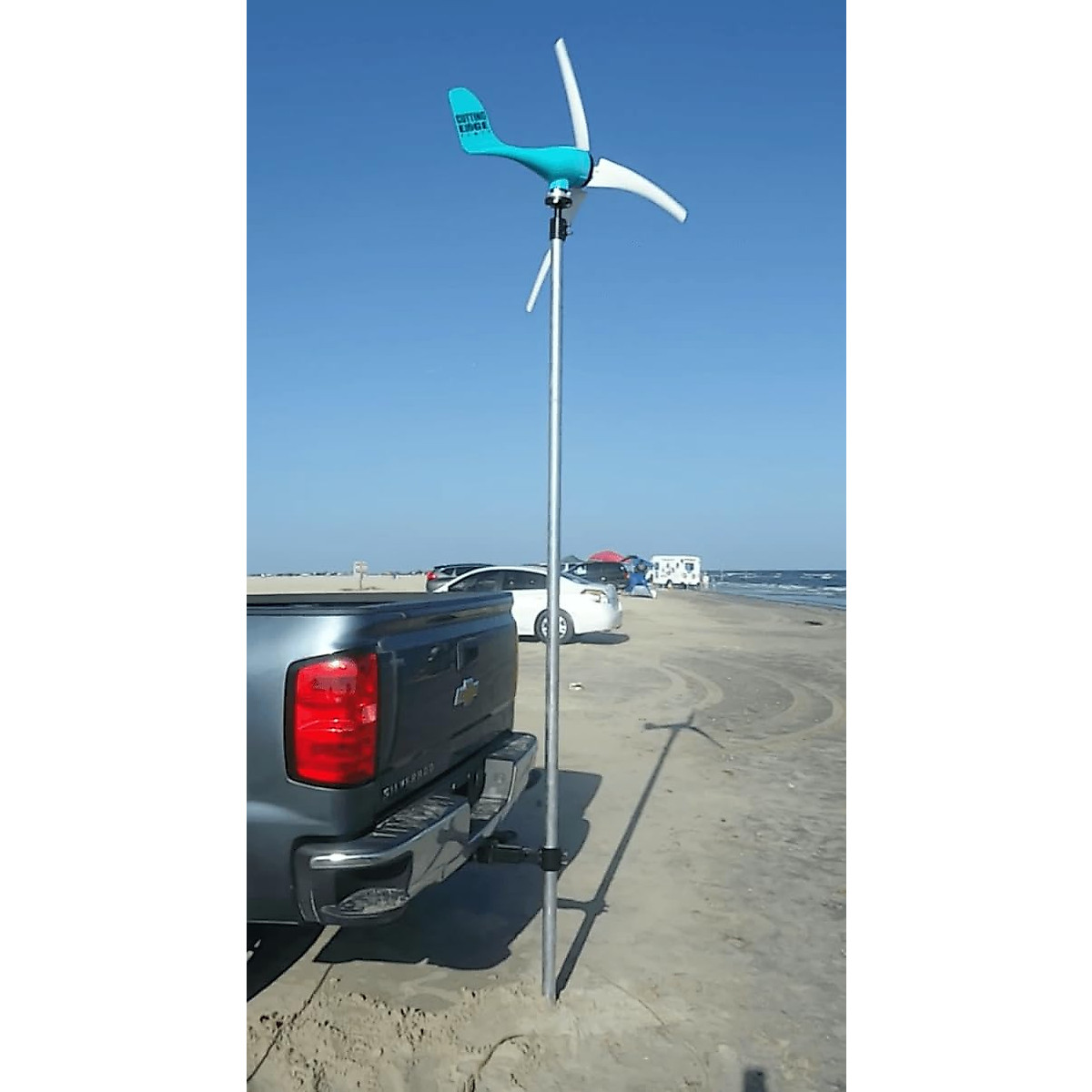 Wind Turbine Solar Panel Mount RV/Truck/Trailer Tow Hitch Portable (Fits 2" [ 2.375" ] Pipe)