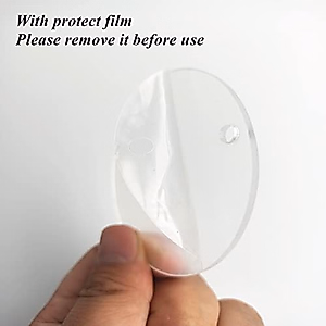 Acrylic Clear Circle 40pcs Diameter 3 inch (7.62cm) Plexiglas Acrylic Disc Ornament Blank with Hole for Painting, Signs, Keychain and Craft DIY Projects
