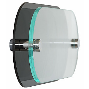 Displays2go 10 x 4 Inch Oval Door Sign, Acrylic Plates, Standoffs, Printable Film Sheets (DSIGN104OBD)