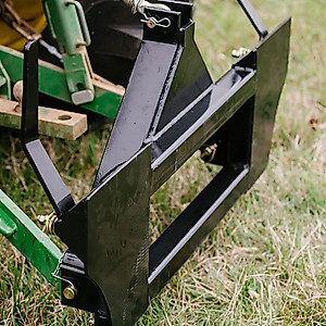 Titan Attachments Universal Quick Tach Adapter, 3 Point to Universal Tractor Quick Hitch, Compatible with Cat 1 Tractors with 3 Point Hitch, for Tractor & Skid Steer Attachments