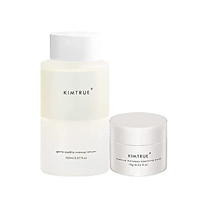 Kimtrue Gentle Eye and Lip Makeup Remover, Double Action of Water and Oil to Clean Quickly for Sensitive and all Skin type- 150ml/5 Fl OZ