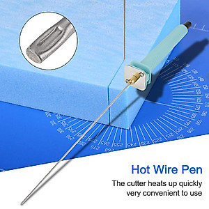 Foam Cutter,Electric Polystyrene Cutting Machine Pen Kit Tool Hand Held Engraver for Cut Materials such as Styrofoam(20cm(12v 2A ))