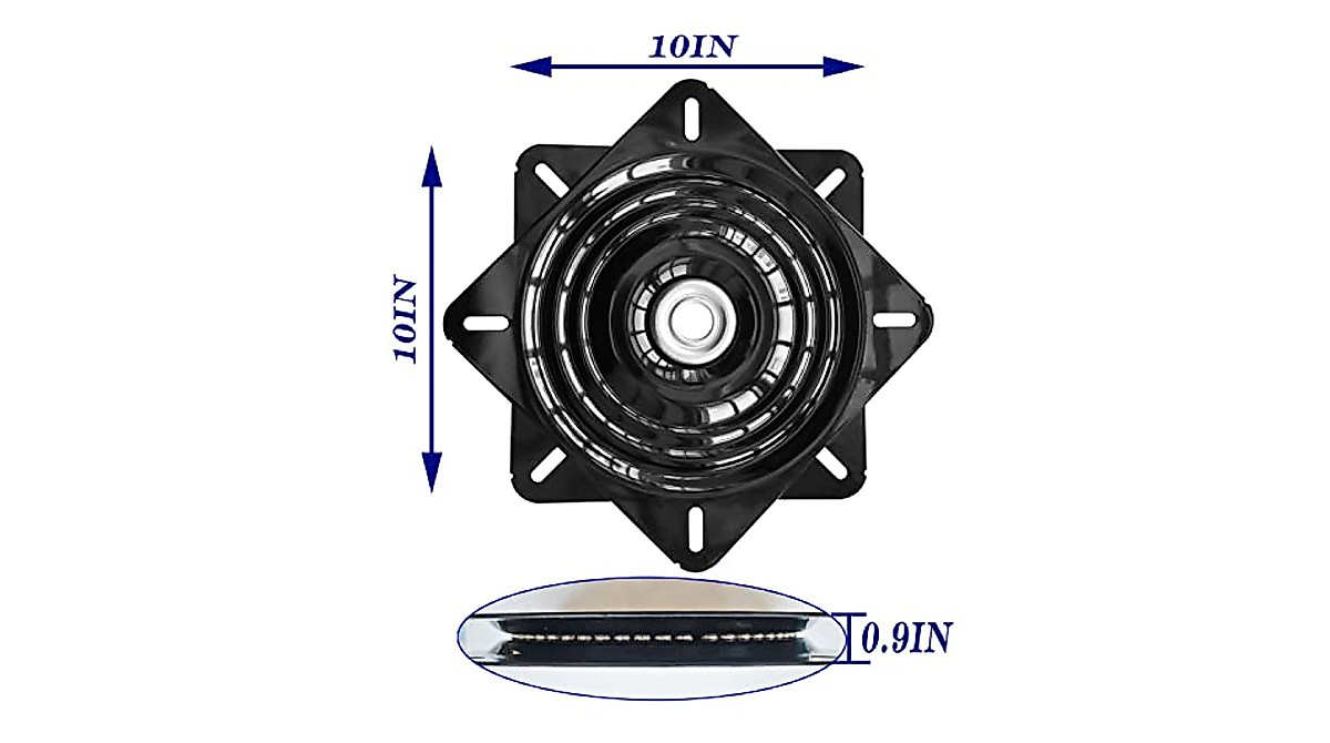 10-Inch Heavy Duty Swivel Plate for Bar Stools