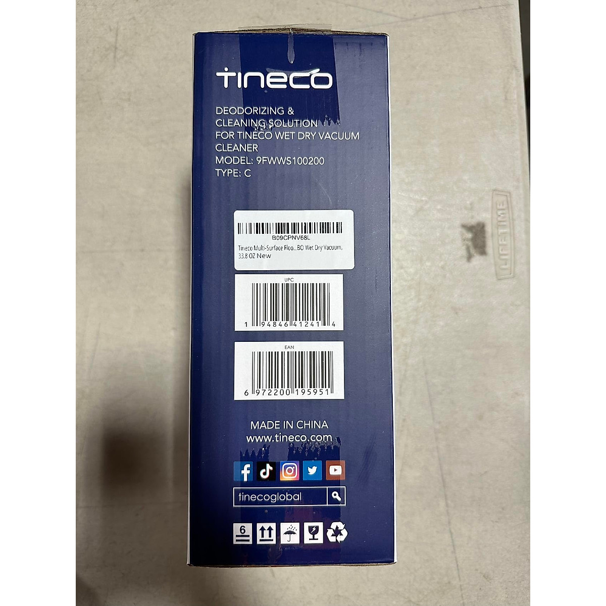 Tineco Floor Cleaning Solution for iFLOOR, iFLOOR 3, FLOOR ONE S3, FLOOR ONE S5, FLOOR ONE S5 COMBO Wet Dry Vacuum (33.8 OZ)
