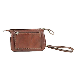 American West Leather Event Approved Wristlet for Women - Genuine Leather