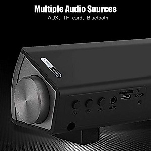Portable Smart Hi-Fi Heavy Bass Bluetooth Soundbar Home Theatre Speakers Noise Cancelling AUX/TF Card Wireless Sound Bars for TV