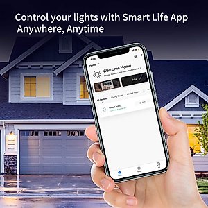 LEDEPLY A15 LED Smart Bulb, Compatible with Alexa, Google Home, E26, 5W=40W, Color Changing, Dimmable WiFi Light Bulbs, No Hub Required, 3 Pack
