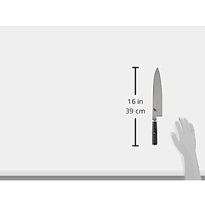 Miyabi Kaizen Chef's Knife, Medium, Black with Red Accent