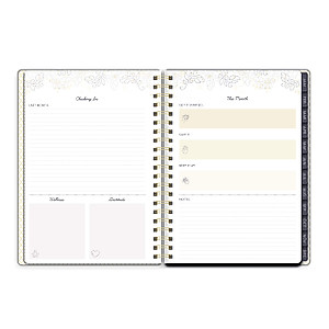 Southworth 2021 Yearly Planner (January, 2021-December, 2021), Monthly and Yearly Planner, 7”x9.25”, Weathered Gold Weave, Premium 28lb/105gsm Paper, Twin Wire, 82 Sheets/164 Pages (91906)