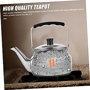 Abaodam 2pcs Pot Portable Kettle Milk Boiler Electric Coffee Percolators Induction Tea Kettle Stainless Steel Teakettle Household Teakettle Home Kettle Teakettle for Home Plastic Milk Jug