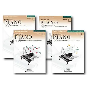 Accelerated Piano Adventures Level 1 - Four Book Learning Library - Includes Lesson, Theory, Performance, and Technique & Artistry Books