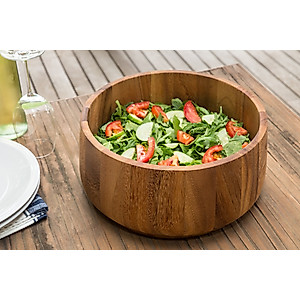 Ironwood Gourmet Tulip Salad Bowl, Acacia Wood