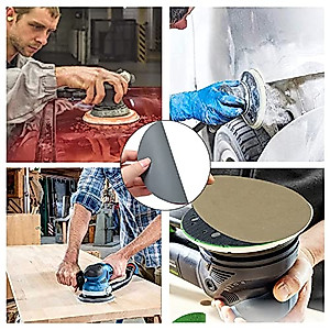 DAKLM 5 Inch Wet Dry Sandpaper, 30 PCS Assorted Grit Sanding Disc (800/1000/1500/2000/3000/5000) Premium Silicon Carbide Hook and Loop Sandpaper for Wood Metal Polishing and Sanding