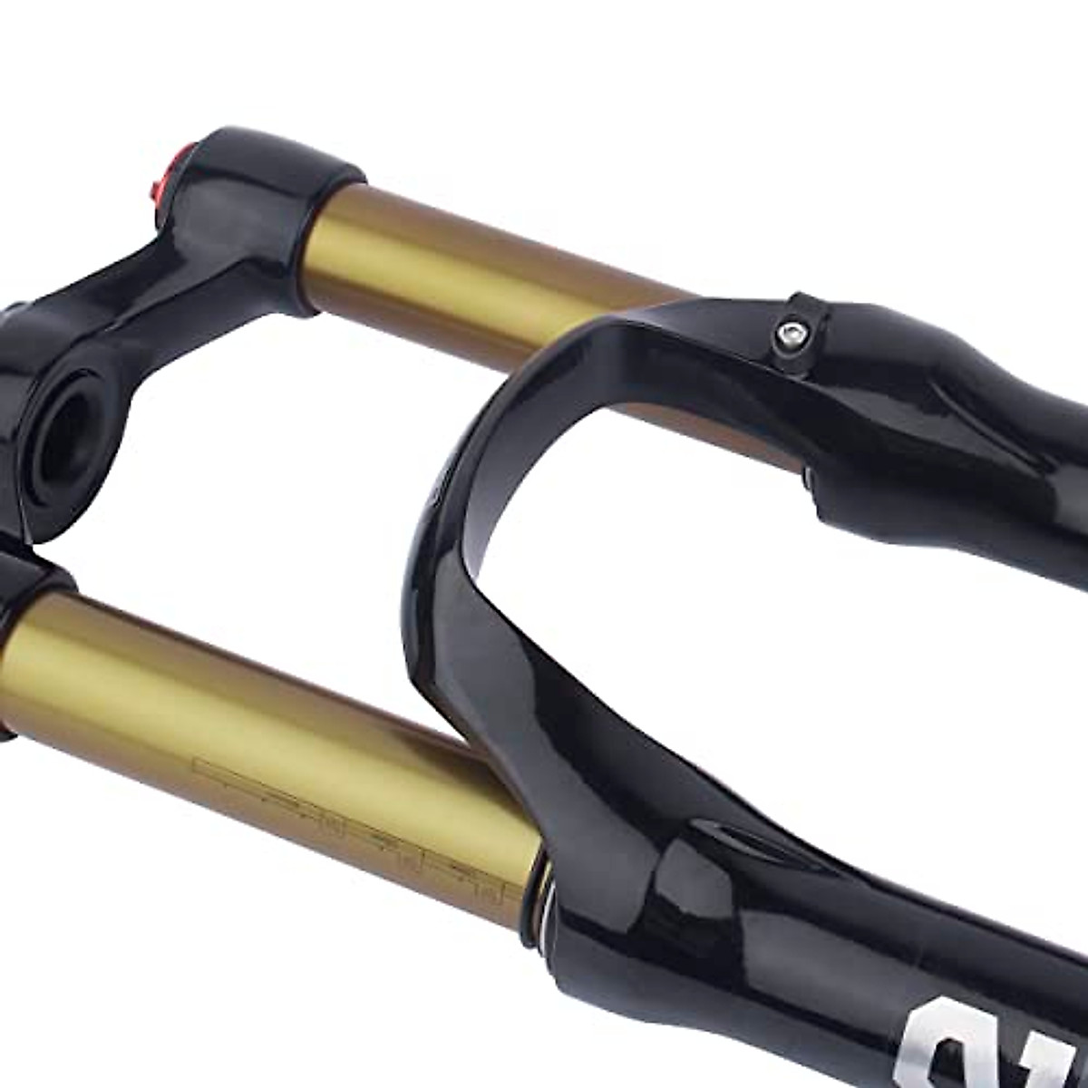 BOLANY Bike Suspension Fork MTB Bicycle Magnesium Alloy Suspension Front Fork 26/27.5/29 inch, 120mm Straight Steerer and Tapered Steerer Air Fork (26, Straight-Manual)