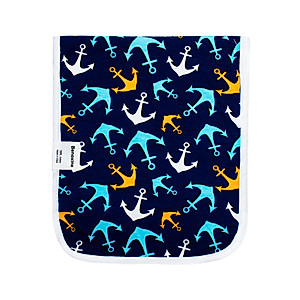 Benoxine Ultra-Soft Baby Burp Cloths Absorbent, Large Size, Cotton,Adorable Designs Perfect for Boys and Girls 8-Pack