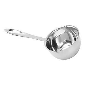 Stainless Steel Mini Butter Warmer Pot, Milk Warmer Pot, Small Saucepan Pot with Handle, Milk Pan Cookware for Induction Electric Gas Stoves (150ML)