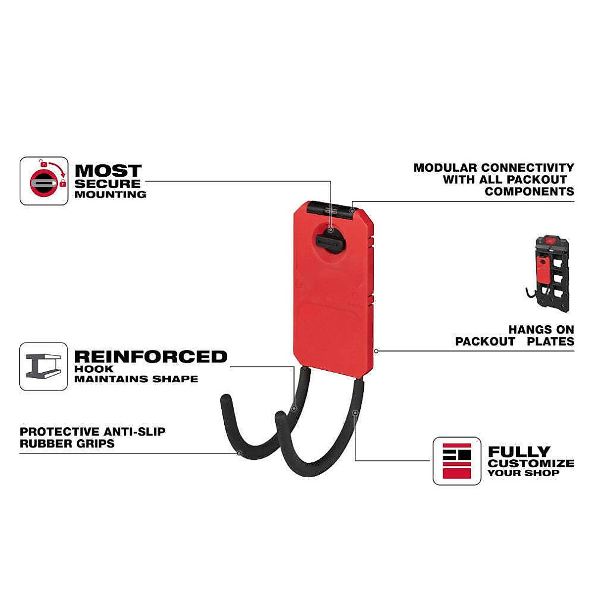 SAclI Fits Milwaukee 48-22-8331 6" Reinforced Curved Utility Hook