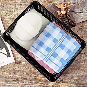 Pekky Black Plastic Basket Tray, A4 Paper Baskets, 6 Packs, R
