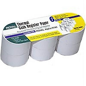 Royal Cash Register Roll, Thermal Paper, 1-1/2 in W x 85' L
