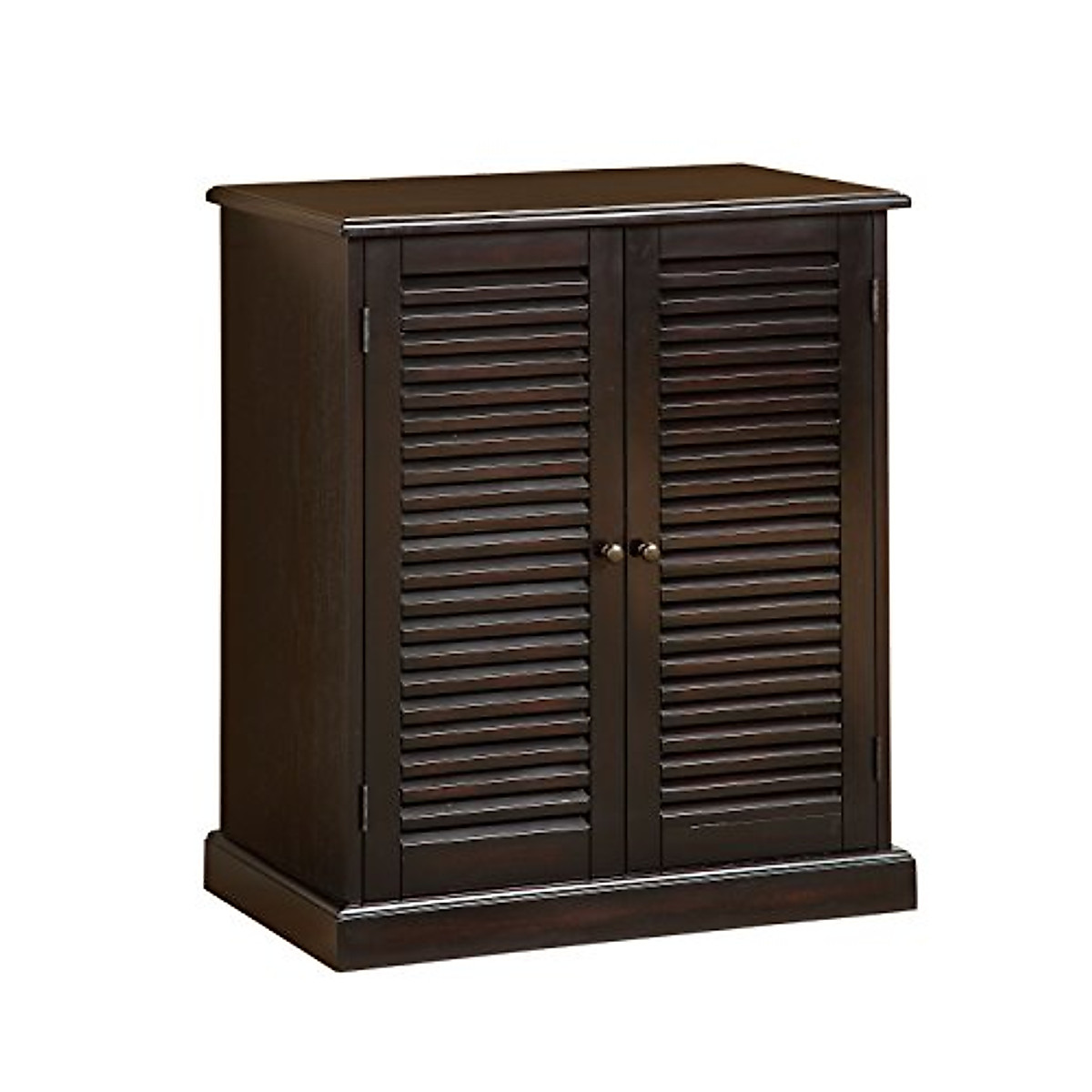 Furniture of America 5-Shelf Enclosed Shoe Cabinet, Espresso