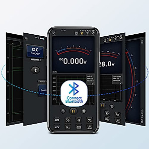 ANENG Bluetooth Multimeter Digital Tester Auto-ranging TRMS 6000 Counts Ohmmeter for AC/DC Voltage,Current,Resistance,Continuity,Capacitance,Diodes,Temperature Meansurement,Volt Meter for Automotive