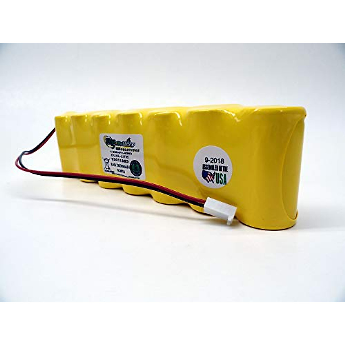 5pc Hubbell - Dual-Lite 93011385 Replacement Battery