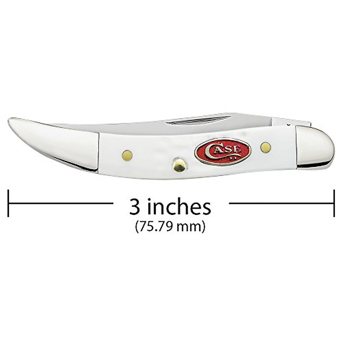 Case Small White Texas Toothpick Pocket Knife