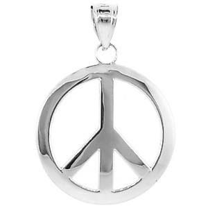 American Heroes 925 Sterling Silver Peace Pendant (S)