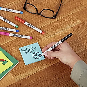 SHARPIE Permanent Markers Variety Pack, Featuring Fine, Ultra-Fine, and Chisel-Point Markers, Black, 6 Count