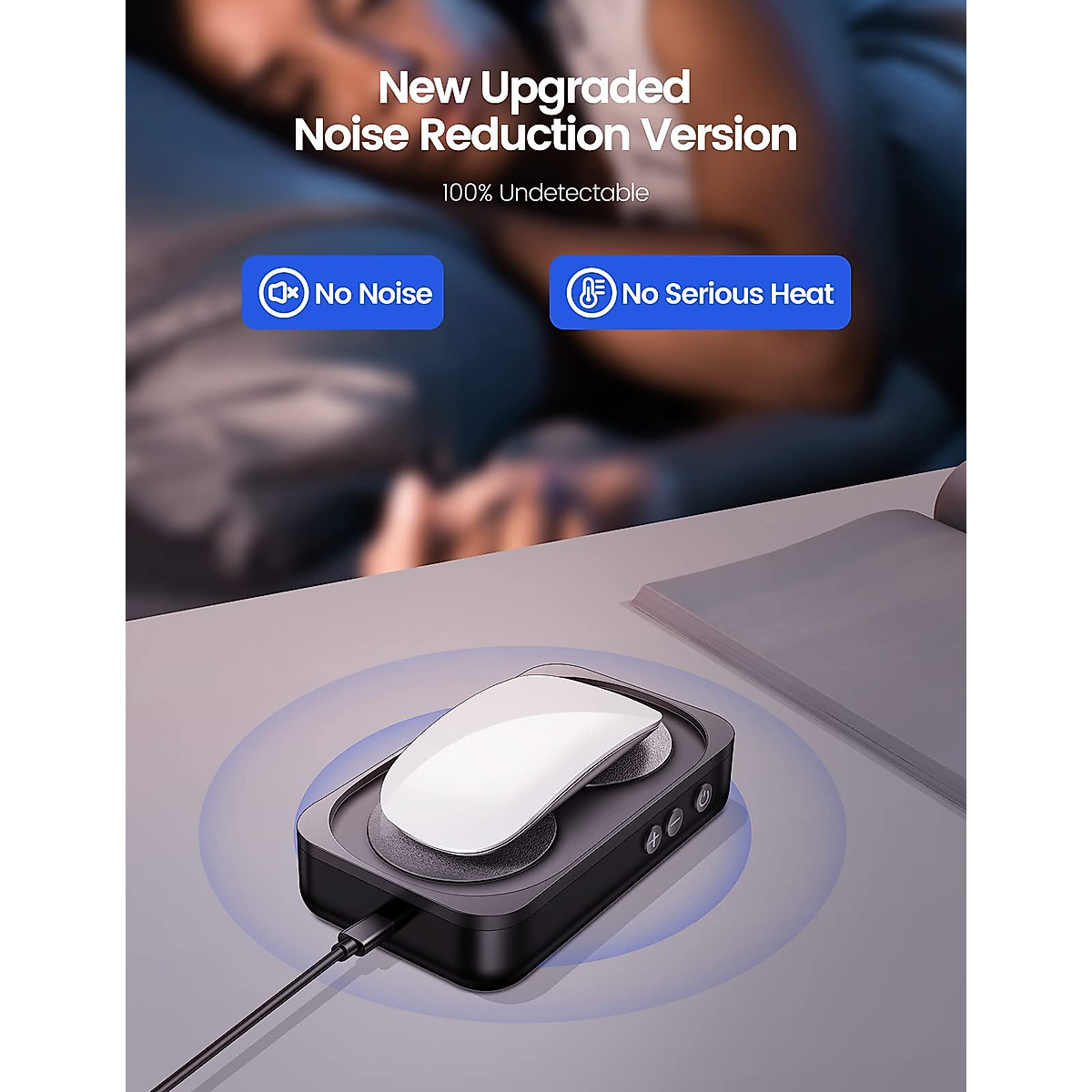 EAXBUX Undetectable Mouse Jiggler,Mouse Mover Jigger Device with LED Screen,Interval Time Adjustable,for Working from Home,Thinking/Taking Notes when Working,Keeps PC Live to lmprove Office Efficiency