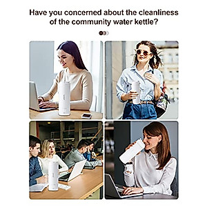 balbali Mini Electric Tea Kettle Temperature Control Stainless Steel - Portable Kettle for Travel Kettle Electric Small, Electric Thermos for Boiling Water - Hot Water Boiler/Maker/Heater - 0.4L Portable Electric Kettle