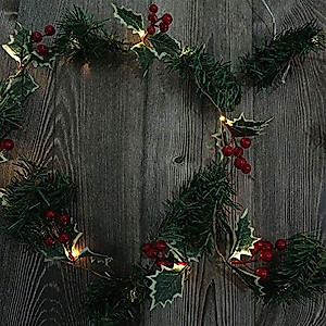 ZSMPY Fairy Lights Christmas LED Light String Garland Warm White Lights 2m 20LEDs Fairy Xmas String Lights Battery Powered for Garden Home Garden Patio Decoration