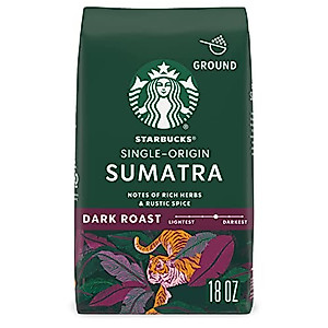 Starbucks Ground Coffee—Dark Roast Coffee—Sumatra—100% Arabica—1 bag (18 oz)
