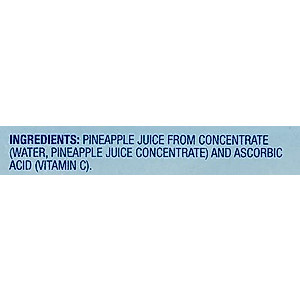 Dole 100% Pineapple Juice, 100% Fruit Juice with Added Vitamin C, 8.4 Fl Oz (Pack of 24)