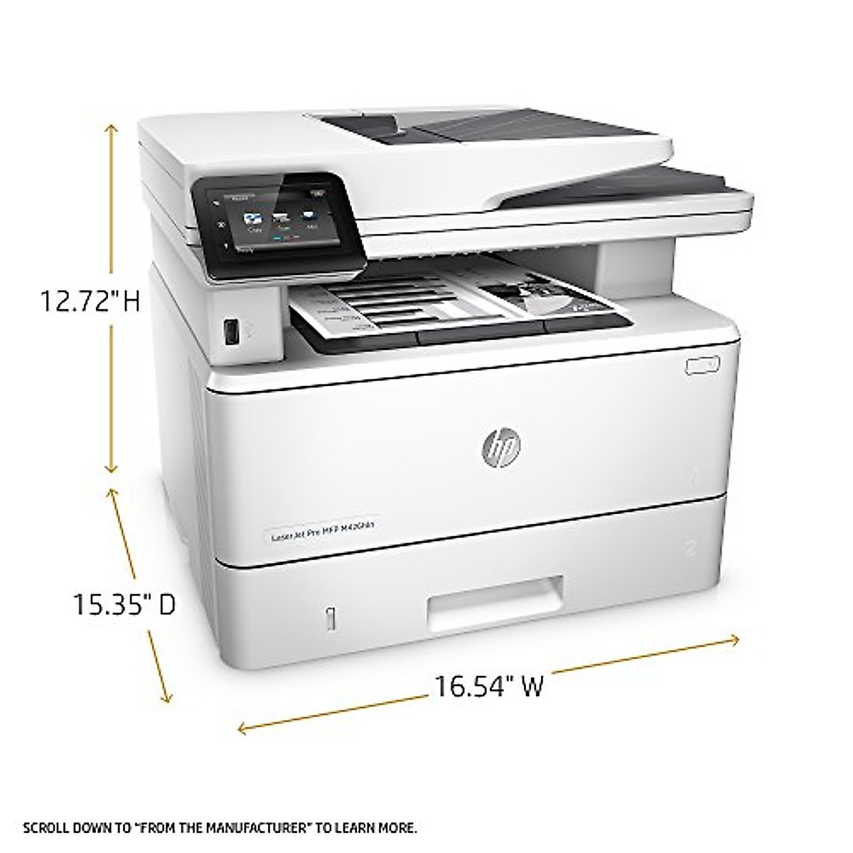 HP LaserJet Pro M426fdn All-in-One Laser Printer with Built-in Ethernet & Double-Sided Printing, Amazon Dash replenishment ready (F6W14A)